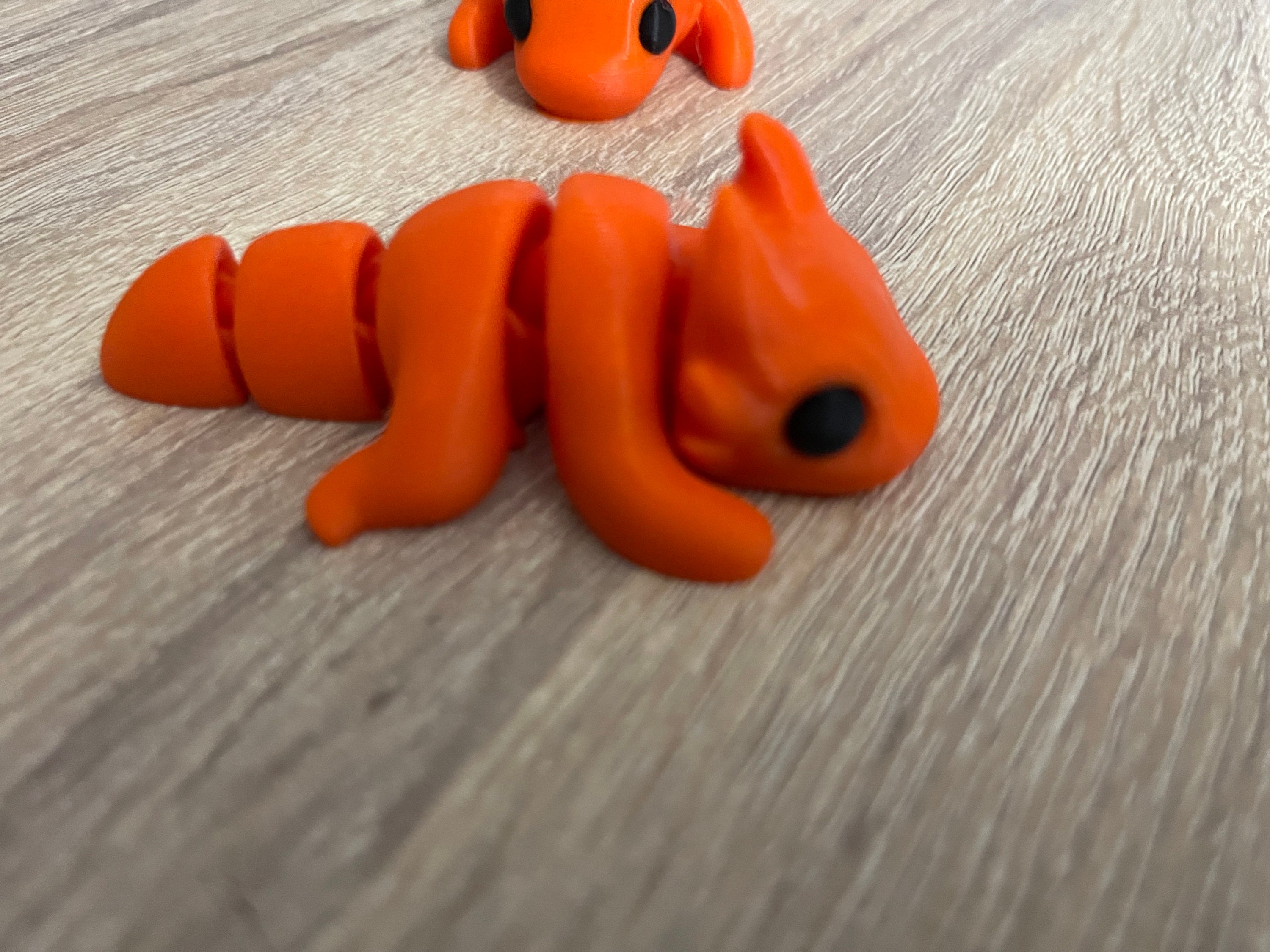 3D Printed Zou Dragon Articulated Fidget Figure USA Made, PLA, Animal ...