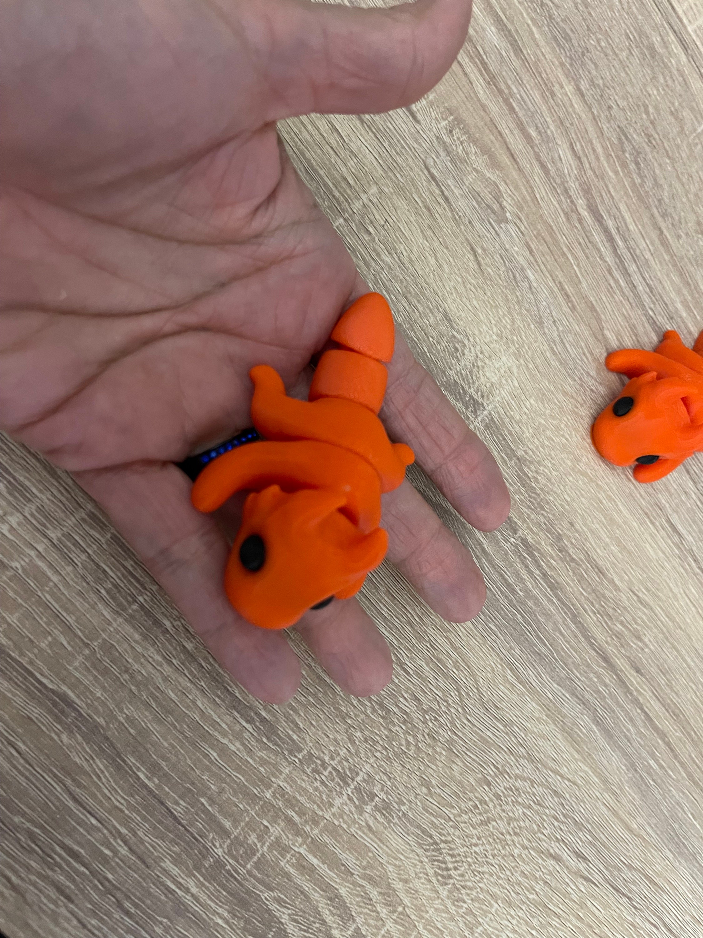 3D Printed Zou Dragon Articulated Fidget Figure USA Made, PLA, Animal ...