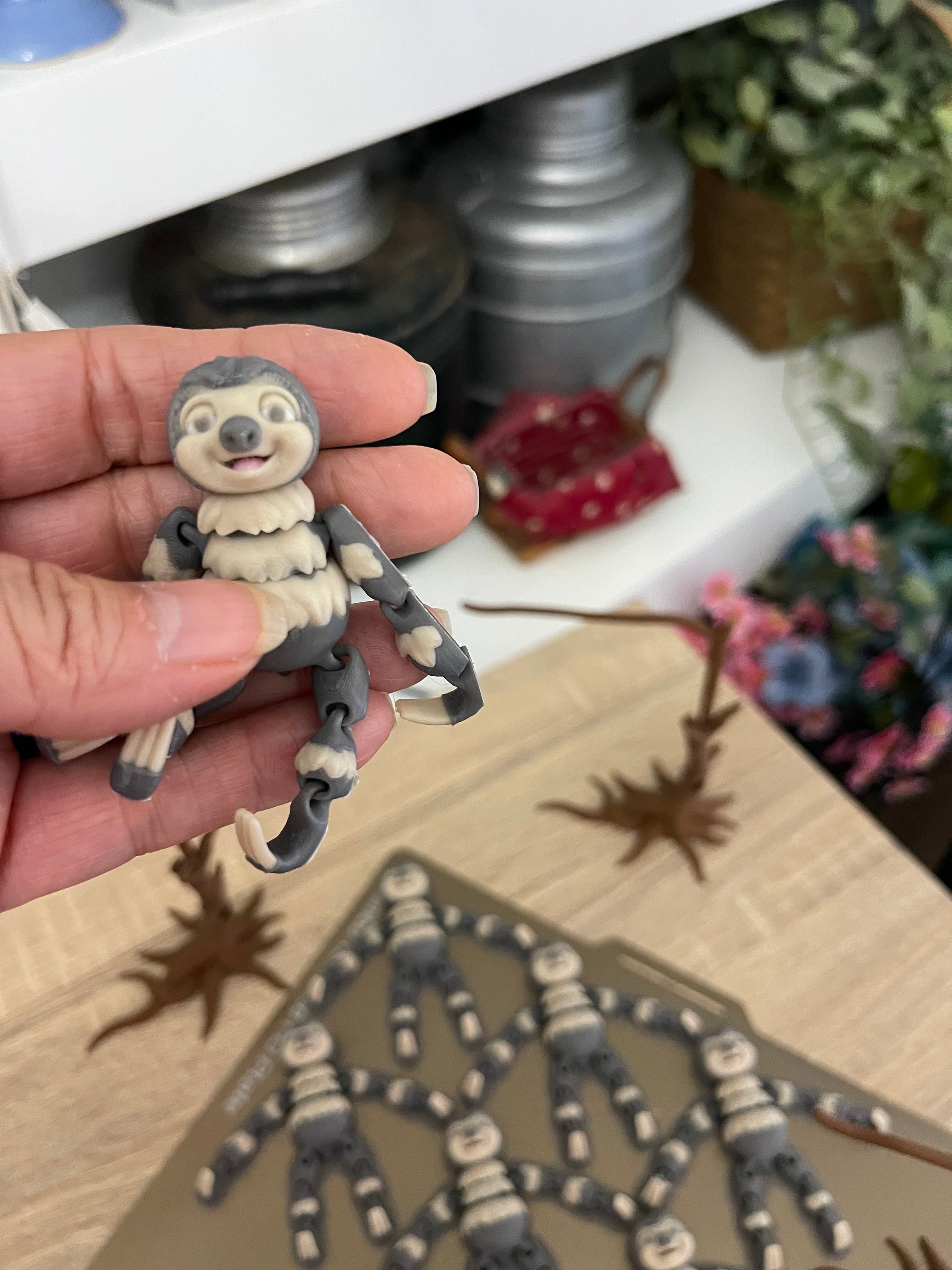 3D Printed Sloth With or Without Tree USA Made, PLA Figurine - Etsy
