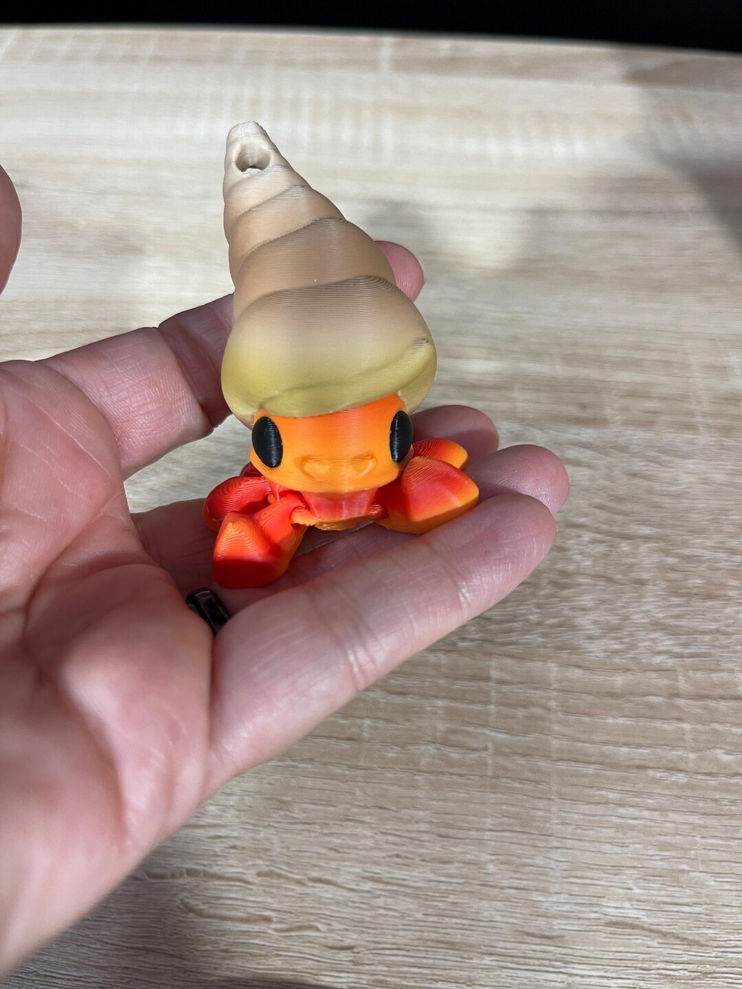 3D Printed Hermit Crab Mini Pocket Friend Articulated Flexi Flexy Desk ...
