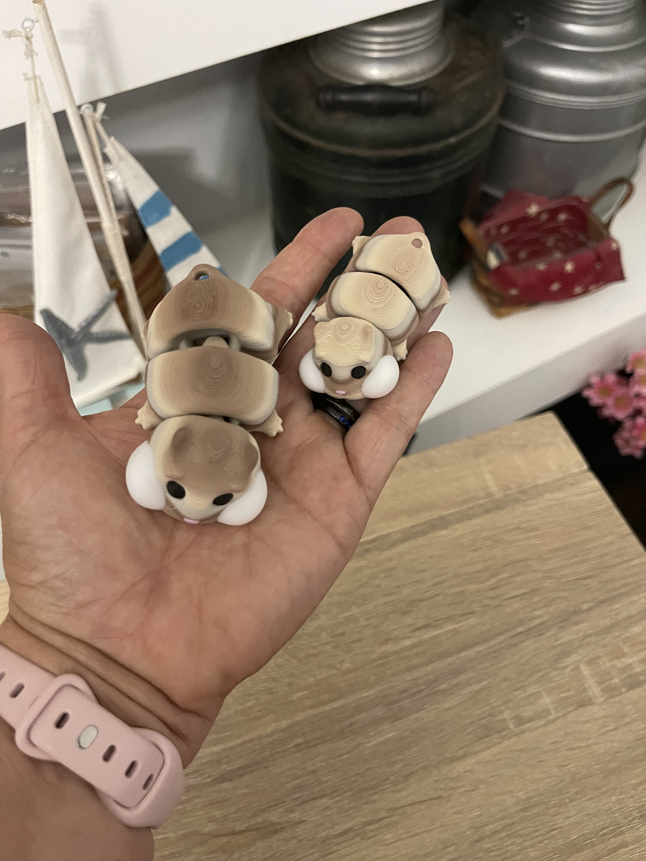 3D Printed Chubby Cheek Hamster Articulated Flexi Flexy Desk Pet Figure ...