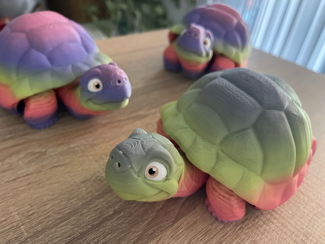 Tortoise Turtle Rainbow Filament Flexy Matmire Makes Large Size 7inch X ...