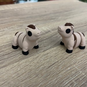 3D Printed Tiny Horse Articulated Fidget Figure USA Made, PLA, Animal ...