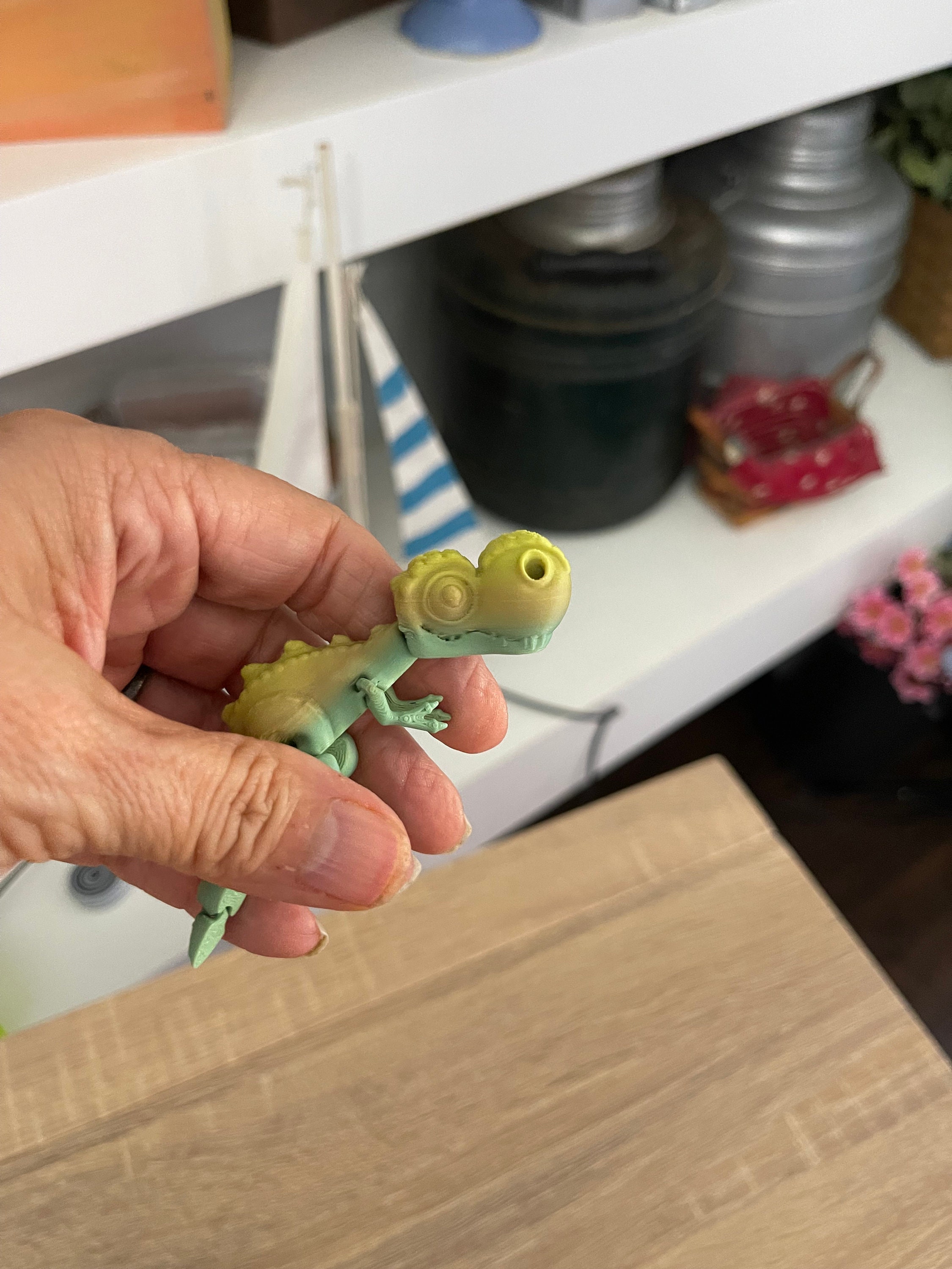 3D Printed Cute Flexy T Rex Dinosaurs Dinosaur USA Made, PLA Articulate ...