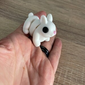 Easter 3D Printed Mini Baby Bunny Flexi Articulated Fidget Figure 2 ...