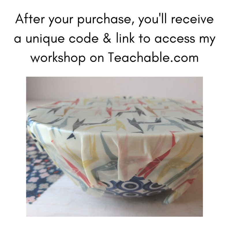 Online Beeswax Wrap Workshop. Self Paced Zero Waste Tutorial. Video ...