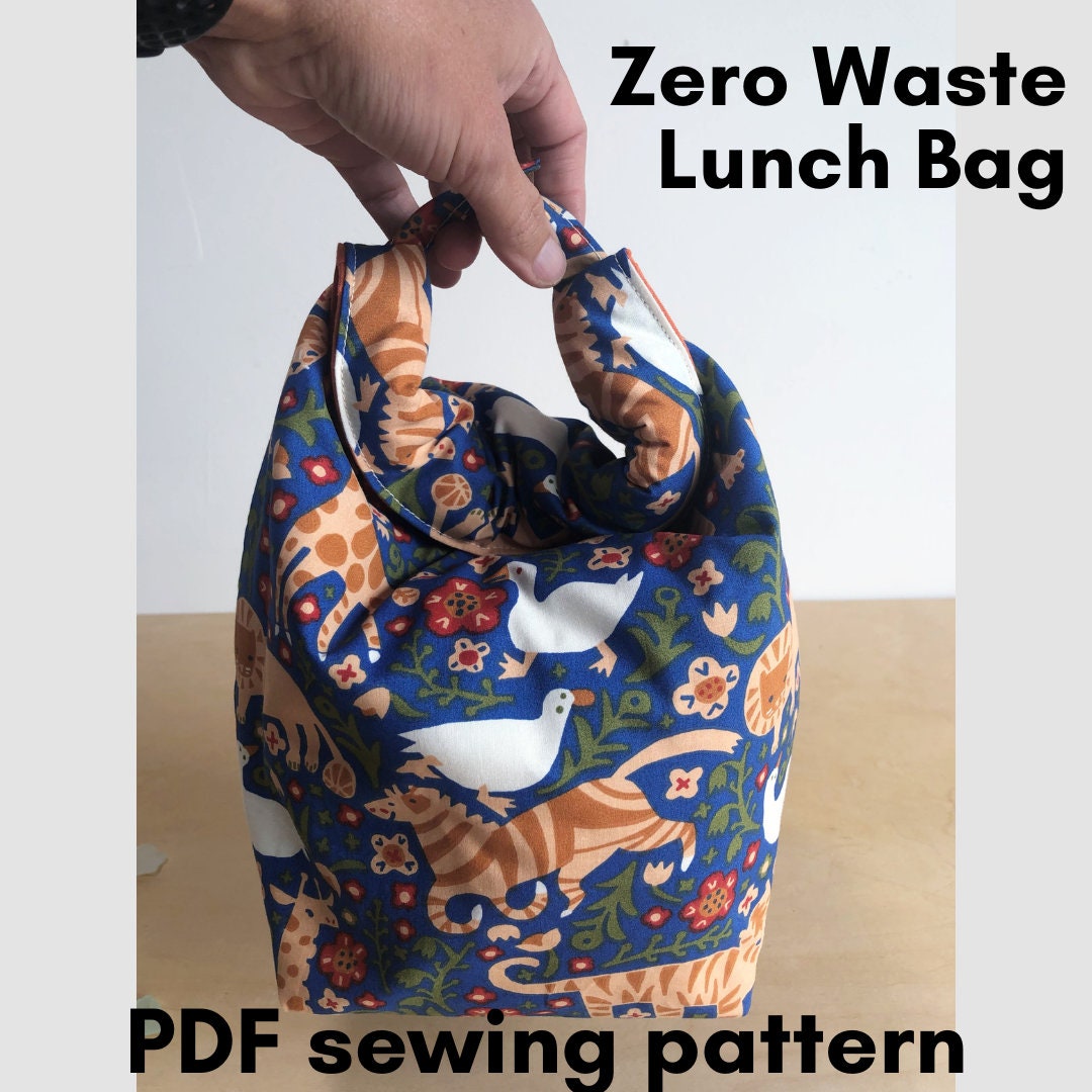 PDF Sewing Pattern. Lunch & Project Bag. Zero Waste Tutorial. | Etsy