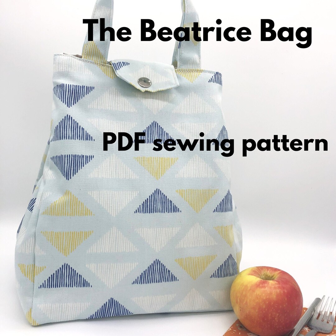 PDF Sewing Pattern - Zero Waste Bag. Beginner Sewing Pattern. Large ...