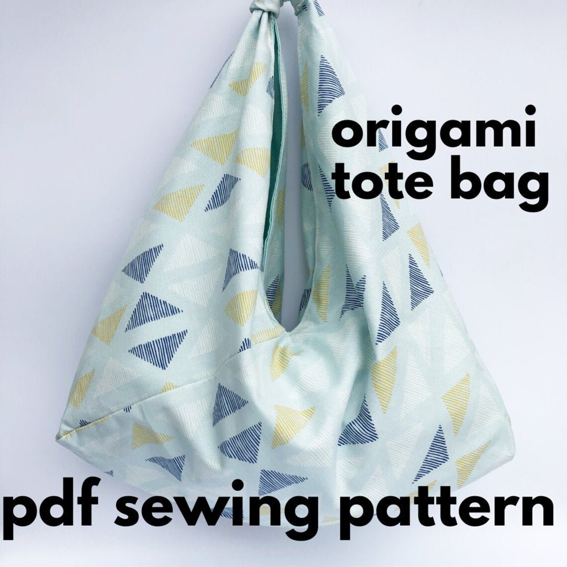 PDF Sewing Pattern. Reversible Origami Bag. Zero Waste Pattern ...