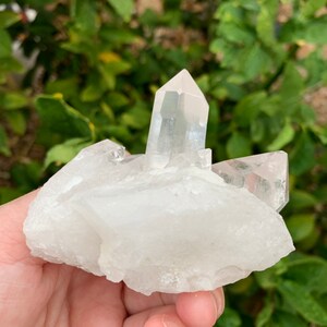 Clear Quartz Cluster /harmony / Peace / Reduces Anxiety/ Free Crystal ...