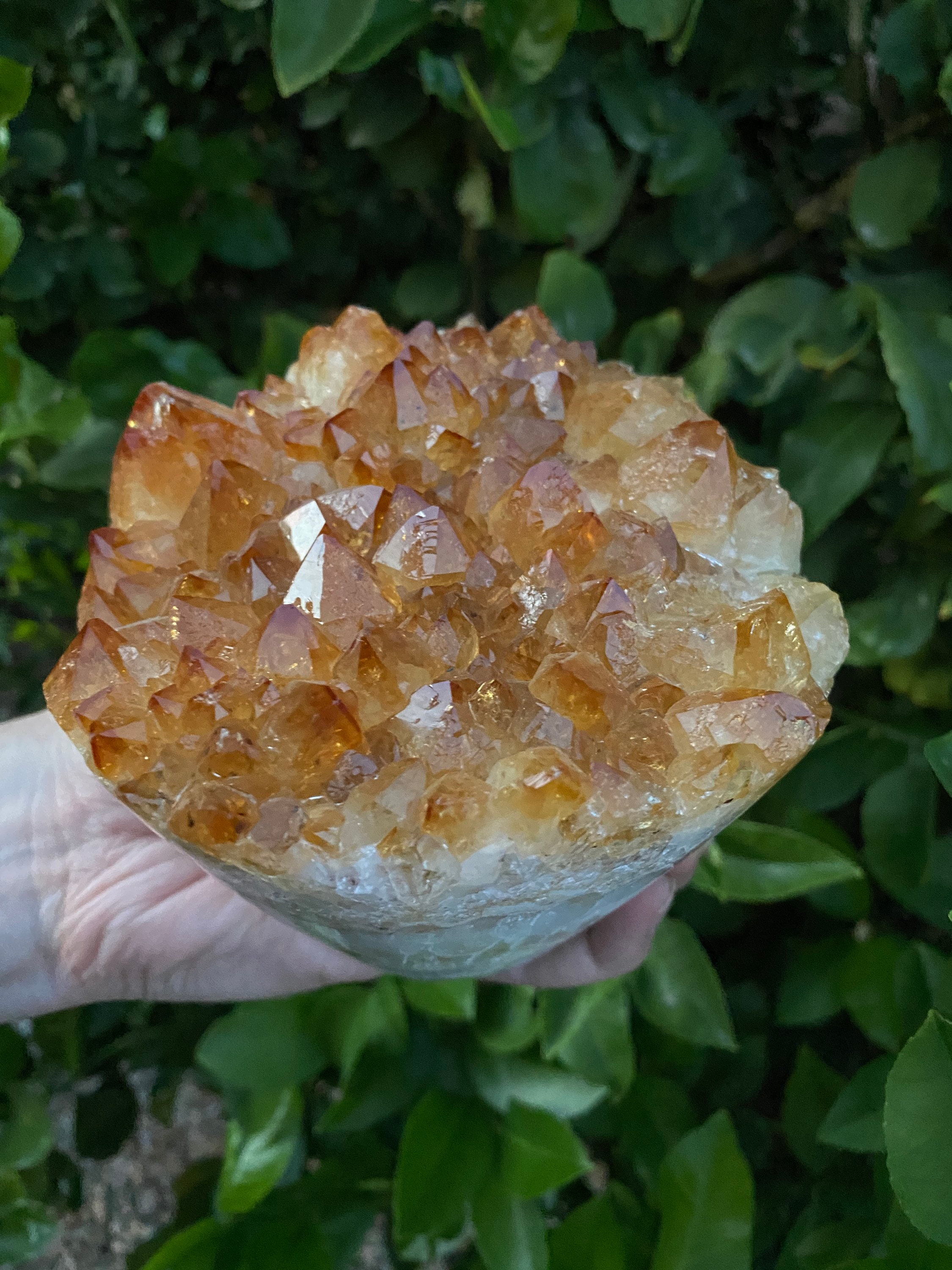 Large Citrine Rose / Self Standing/ Increase Abundance / | Etsy