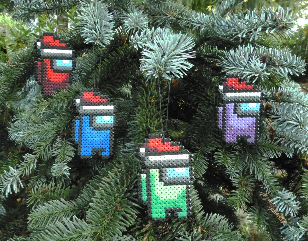 Among Us Christmas Ornaments Set of 4 - Etsy