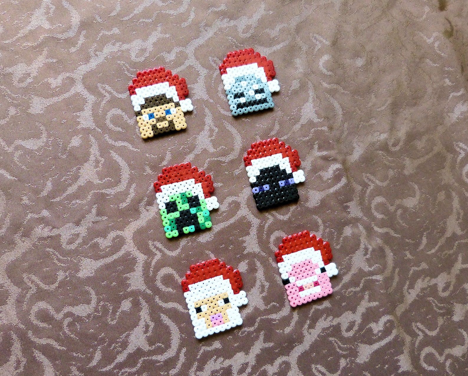 Minecraft Christmas Ornaments - Set of 6 - Christmas Tree Decoration ...