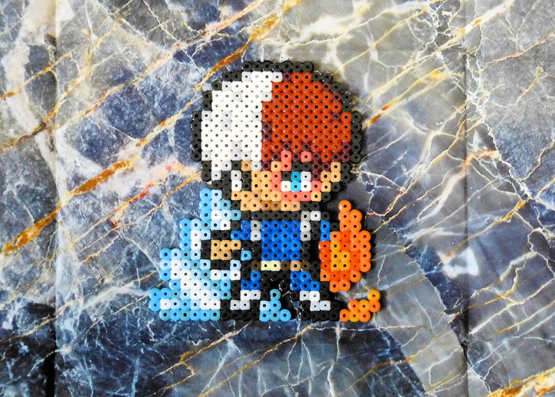 Fuse Bead Anime Magnet: Half Ice Half Fire - Etsy UK