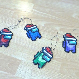Among Us Christmas Ornaments Set of 4 - Etsy