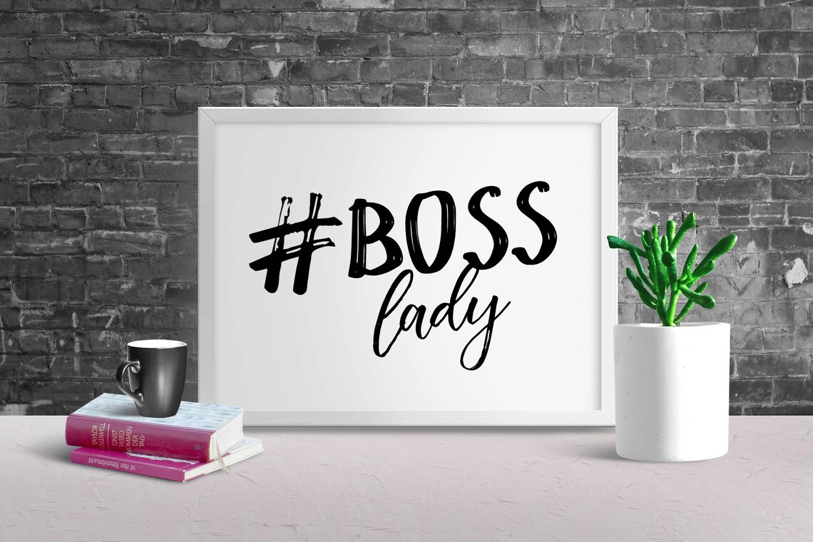 BOSS Lady Printable Wall Art Instant Download Poster Office | Etsy