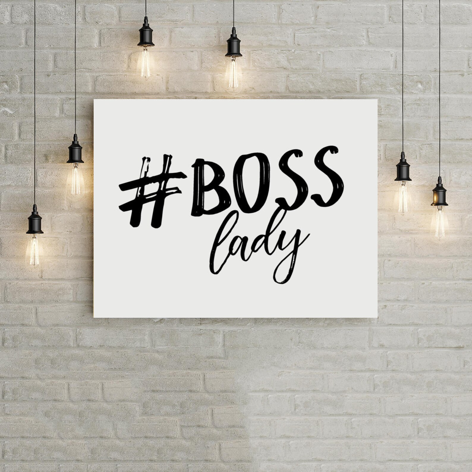 BOSS Lady Printable Wall Art Instant Download Poster Office | Etsy
