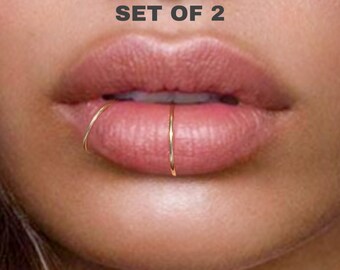 Fake Lip Ring - Etsy