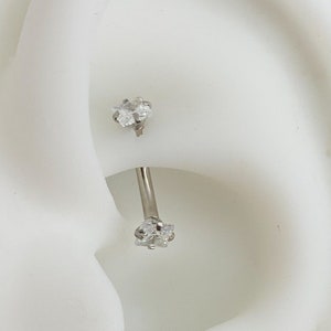 Diamond Cz, Rook Piercing, Rook Piercing Jewelry, Rook Earring, Rook ...