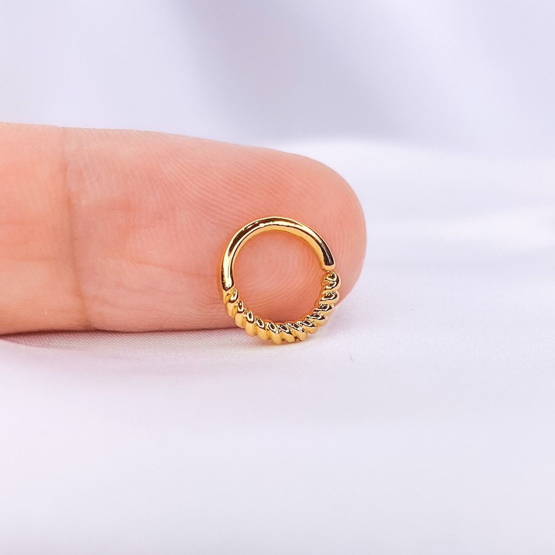 14K Gold Plated Daith Jewelry Daith Hoop Daith Piercing - Etsy