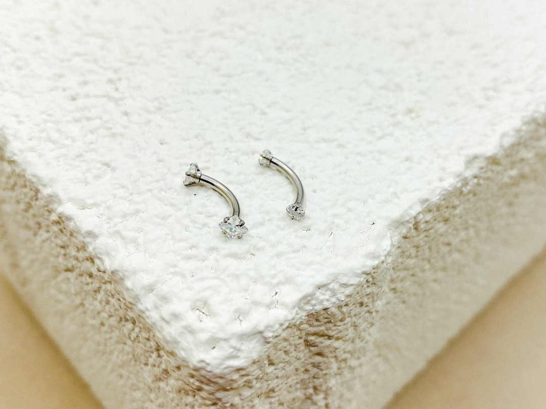 Diamond Cz, Rook Piercing, Rook Piercing Jewelry, Rook Earring, Rook ...