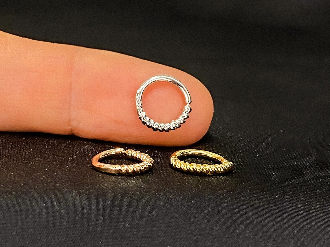 14K Gold Plated Daith Jewelry Daith Hoop Daith Piercing - Etsy