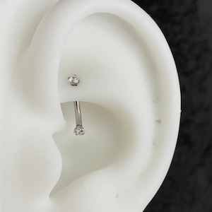 Diamond Cz, Rook Piercing, Rook Piercing Jewelry, Rook Earring, Rook ...