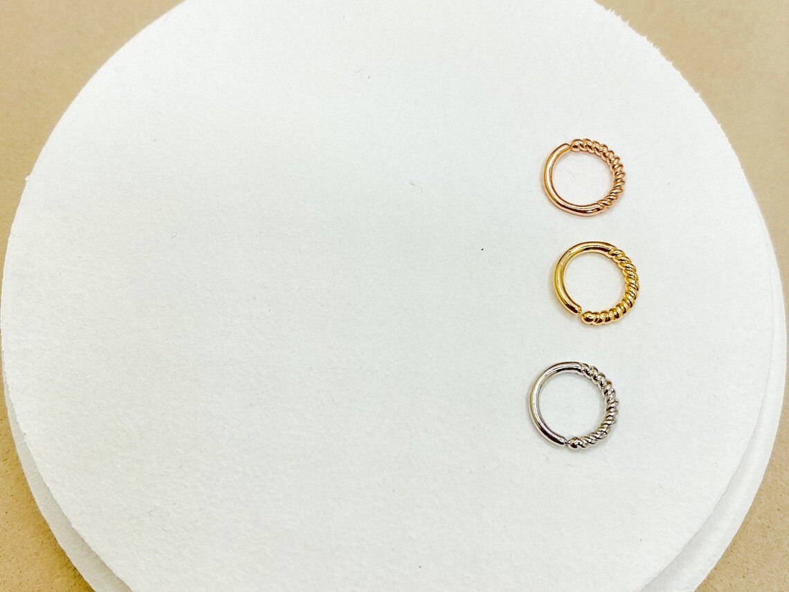 14K Gold Plated Daith Jewelry Daith Hoop Daith Piercing - Etsy