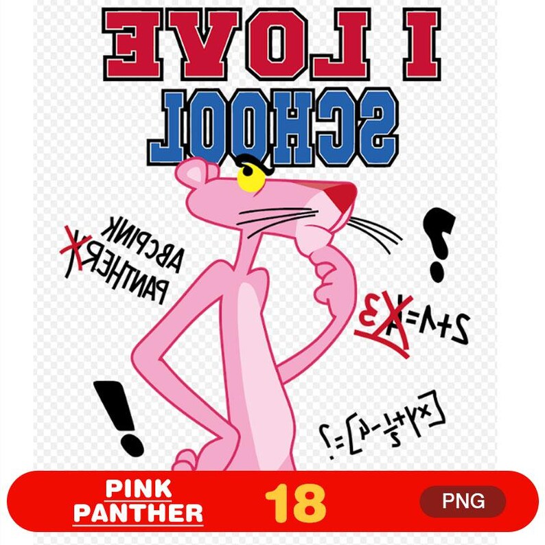 18 Layered Pink Panther Retro Cartoon 70s and 80s SVG Files,bundle for ...