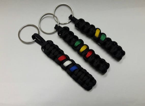 USA Keychain Jamaica Keychain Rasta Keychain Paracord | Etsy