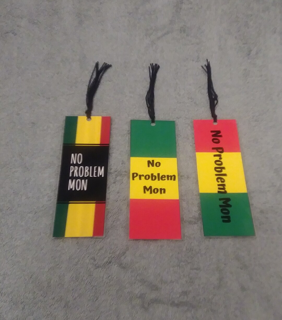 No Problem Mon Rasta Bookmarks Laminated Bookmarks - Etsy