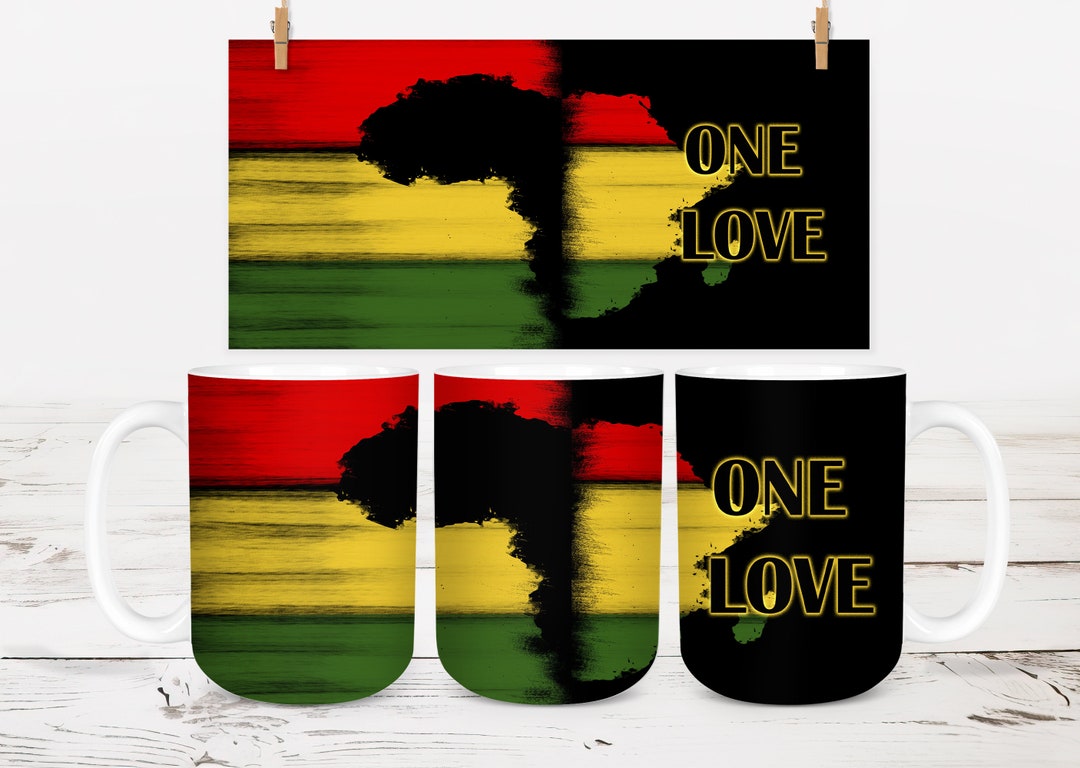 Rasta One Love 15oz Coffee Mug One Love Coffee Mug Bless up Mug Irie ...