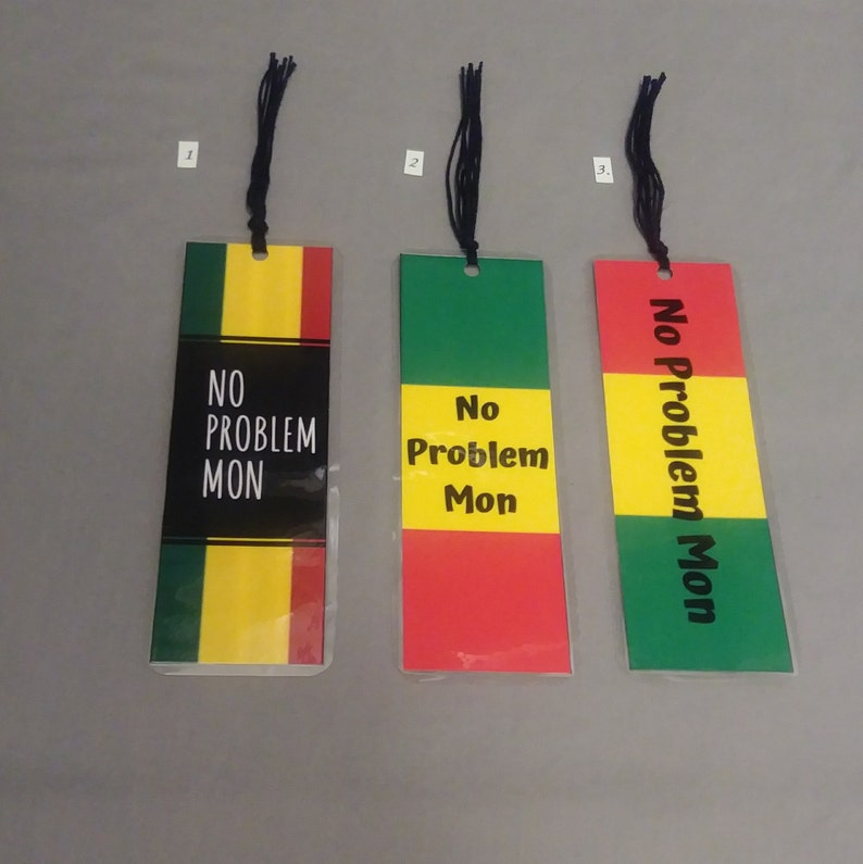 No Problem Mon Rasta Bookmarks Laminated Bookmarks | Etsy