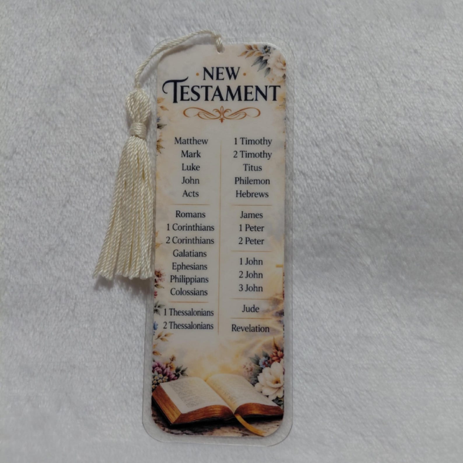 Books of the Bible Bookmark Double Sided, New & Old Testament Reference ...