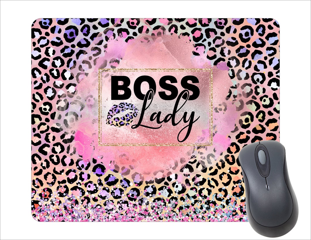 Boss Lady Leopard Mousepad Sublimation Mousepad - Etsy