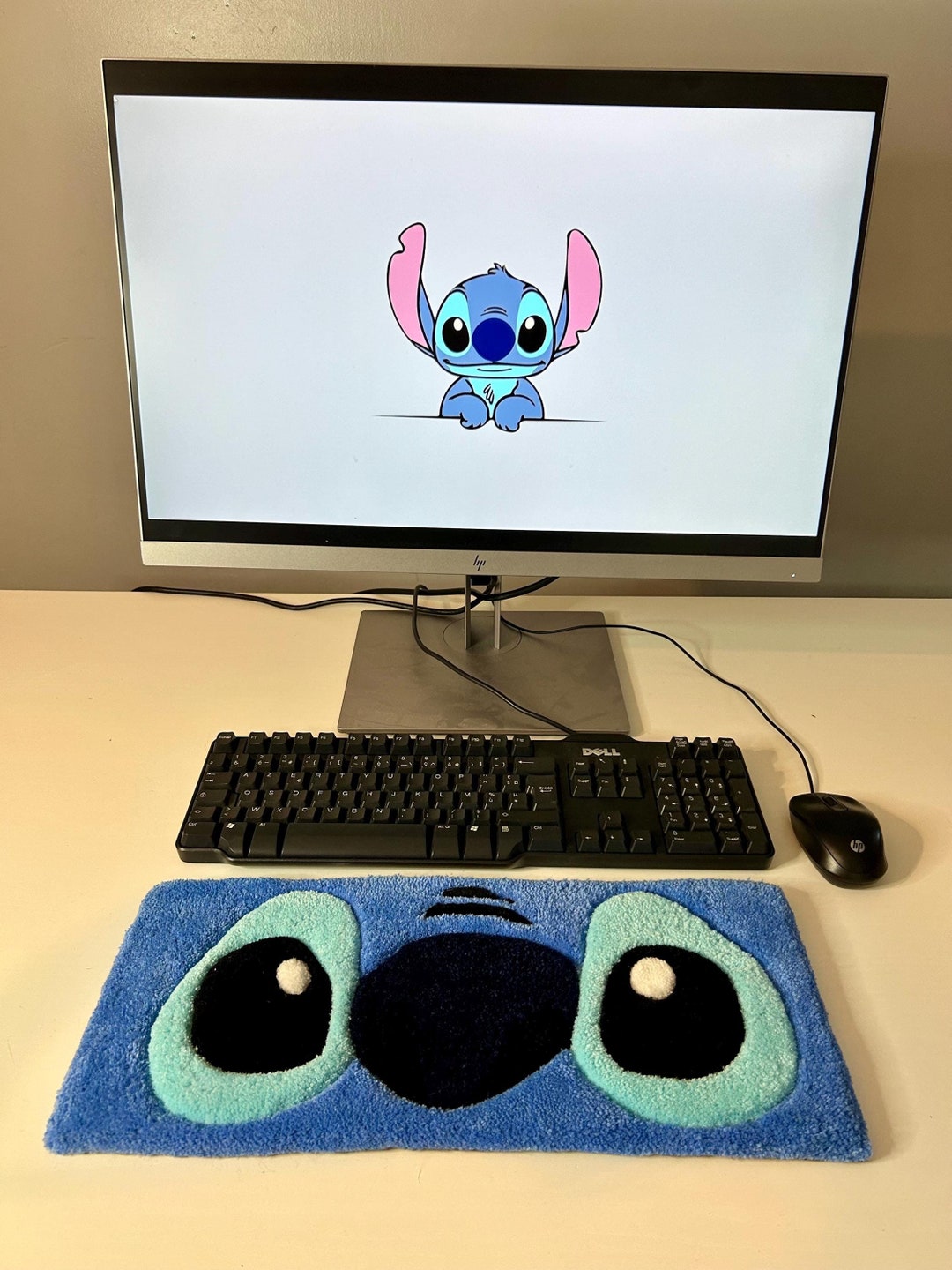 Keyboard Wrist Rest Rug – Cute and Comfortable Stitch Design for Your ...