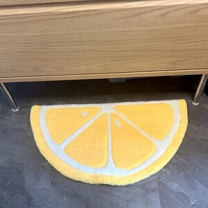 Handmade Tufted Rug – Citrus (lemon, Orange, Lime) - Etsy