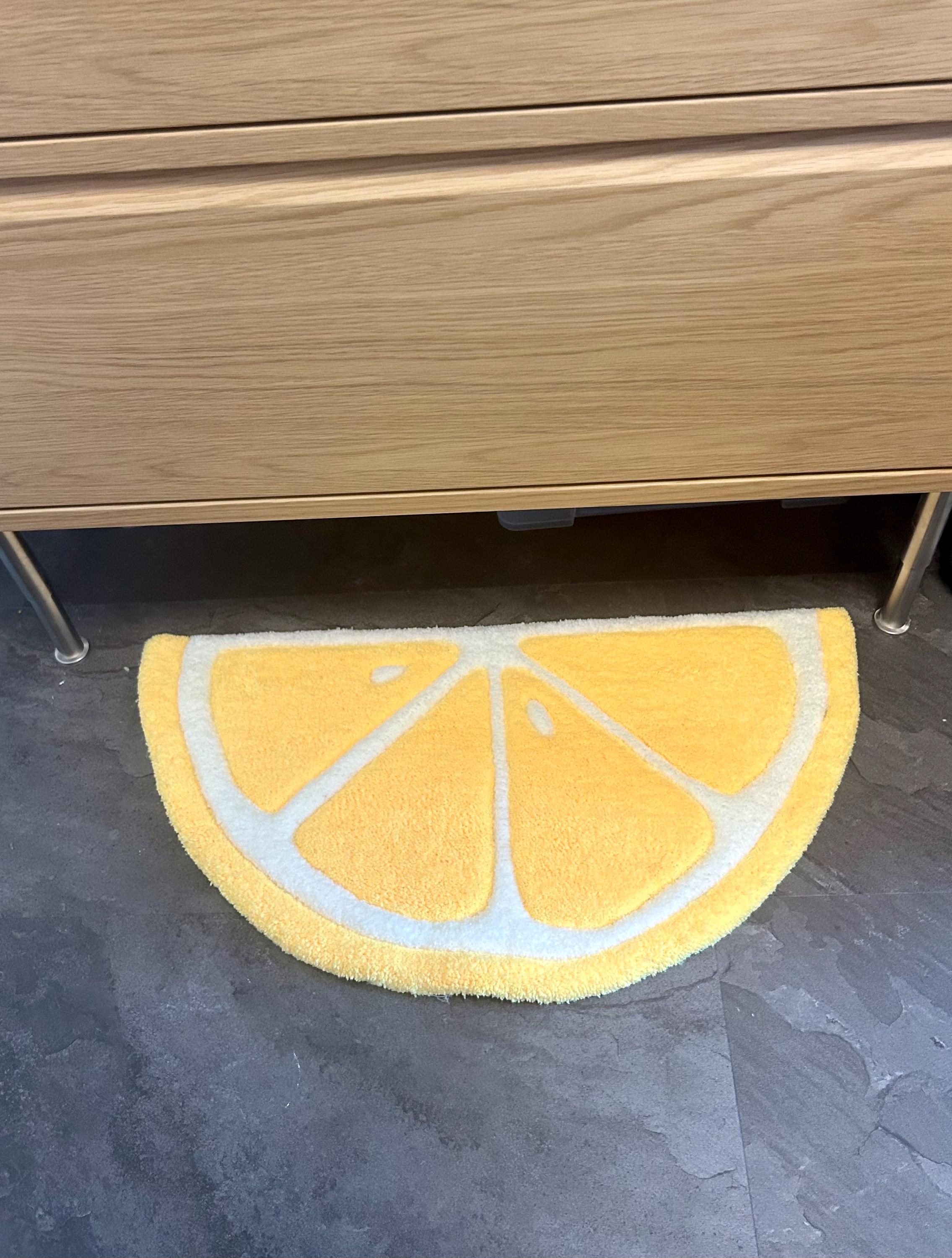Handmade Tufted Rug – Citrus (lemon, Orange, Lime) - Etsy