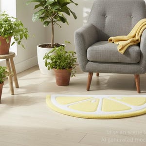 Handmade Tufted Rug – Citrus (lemon, Orange, Lime) - Etsy