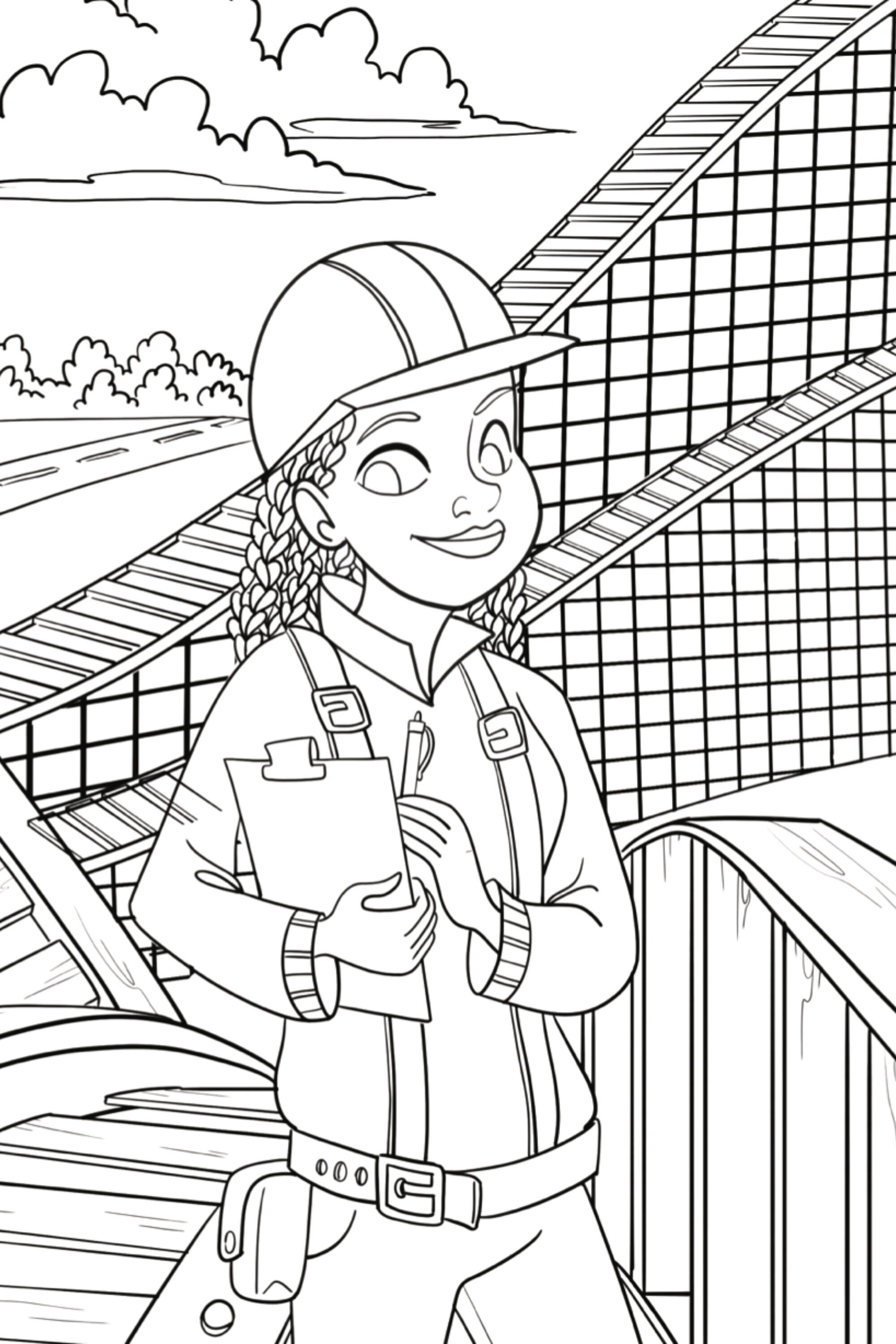 Engineer Coloring Page