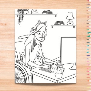 Software Engineer Kids Coloring Page, Women in STEM Activity, STEM ...