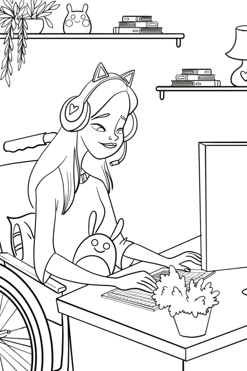 Software Engineer Kids Coloring Page, Women in STEM Activity, STEM ...