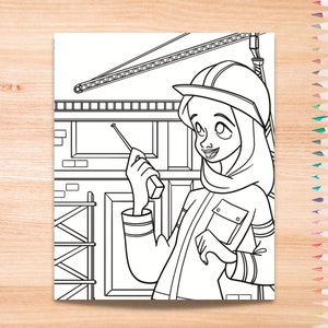 Civil Engineer Kids Coloring Page, Women in STEM Activity, STEM ...
