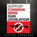 Gun Control Poster Political Gun instant Download Gun | Etsy