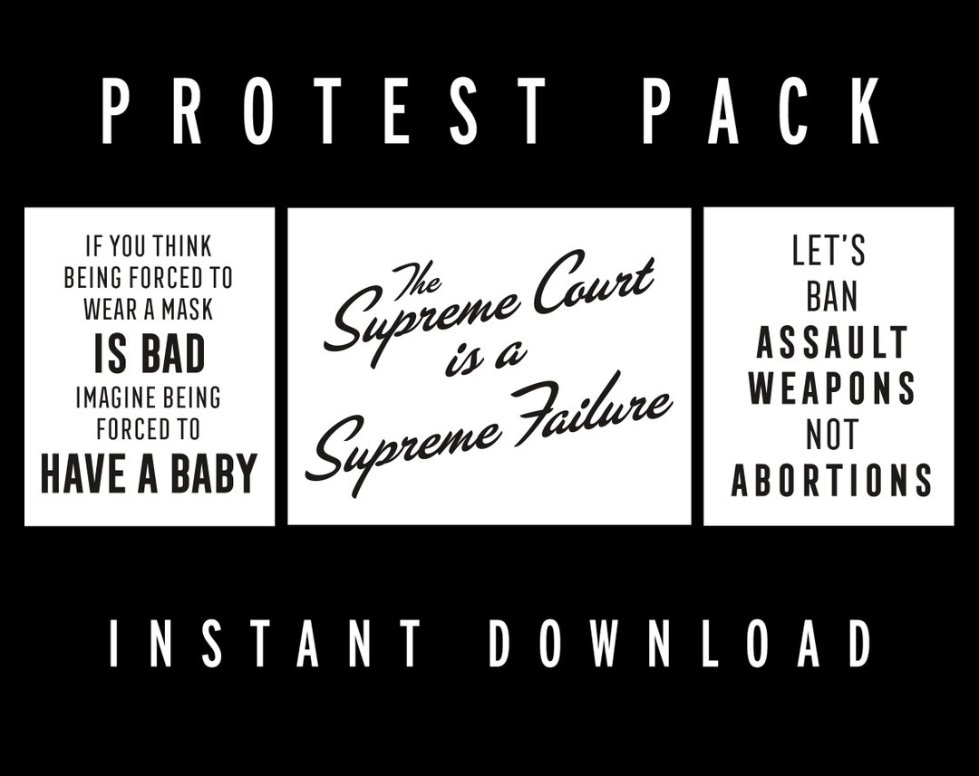 Womens Rights Poster Pack PRINTABLE, Protest Sign, Feminist Poster, Pro ...