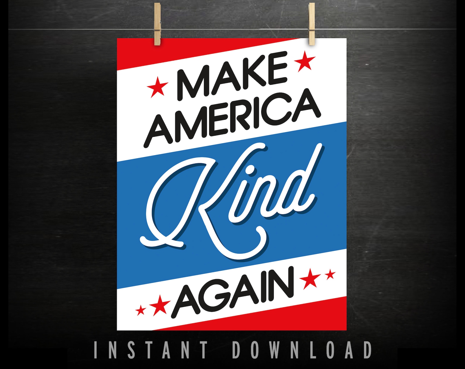 Make America Kind Again Sign (DOWNLOADABLE) - Protest - Anti Trump ...