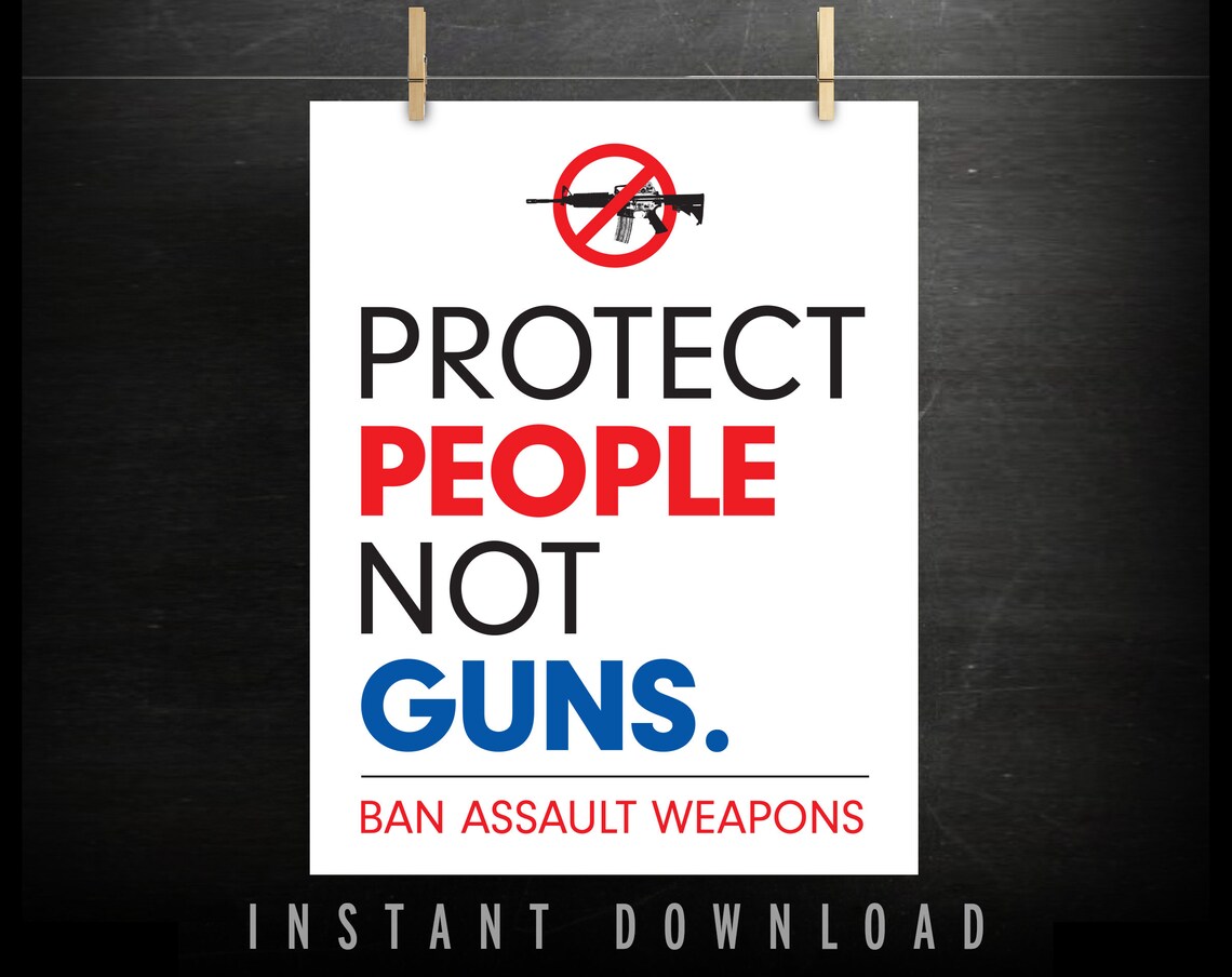 Gun Control Protest Sign (DOWNLOADABLE) - Protest - Anti NRA - Anti ...