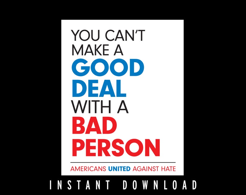 Protest Sign (DOWNLOADABLE) - Protest - Anti Trump - Immigration Ban ...