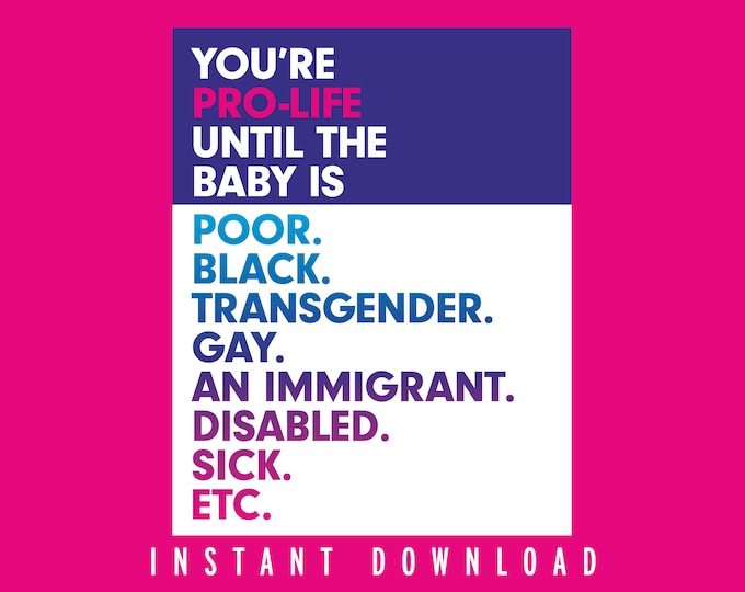 Womens Rights Poster PRINTABLE, Protest Sign, Feminist Poster, Pro ...