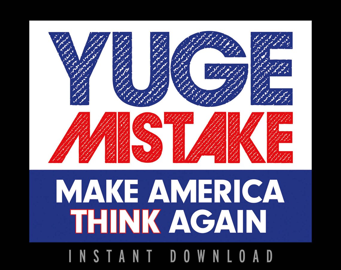 Trump Protest March Sign DOWNLOADABLE Immigration - Etsy